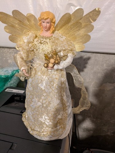 Fiber Optic Angel Tree Topper In Used Mint Condition | eBay