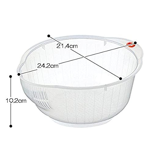 Plastic Japanese Rice Washing Bowl with Strainer, 2 quart 2-Quart | eBay