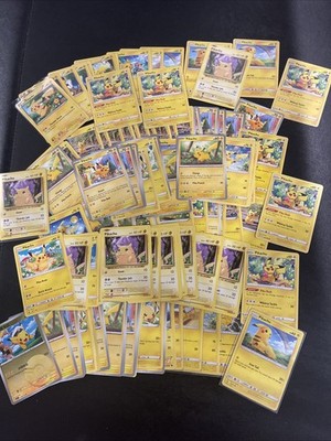Pokémon Pikachu TCG Card Lot 100x - Most NM All Pikachu!!! | eBay