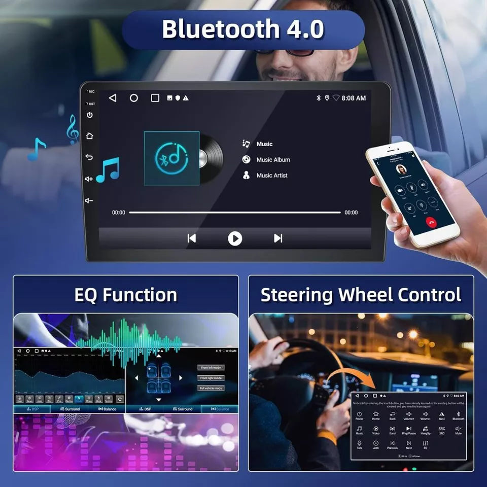 For 2008-2012 Toyota Highlander Apple Carplay Car Radio Android 12 GPS JBL 32G | eBay