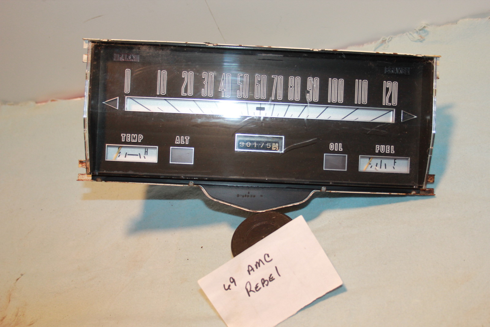 68 69 AMC Rebel SST gauge cluster speedometer odometer fuel temp | eBay