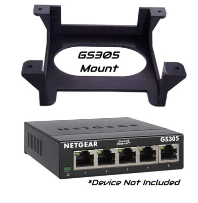 Wall Mount / Under Desk Mount for NetGear GS305 Network Switch 5-port ...
