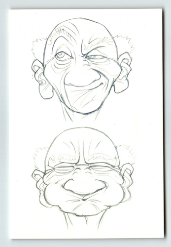 Postcard Pixar Geri's Game Concept Art by Jan Pinkava | eBay