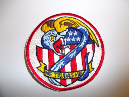 b8977 US Navy Korea VF 123 Fighter Squadron Blue Racers first version ...