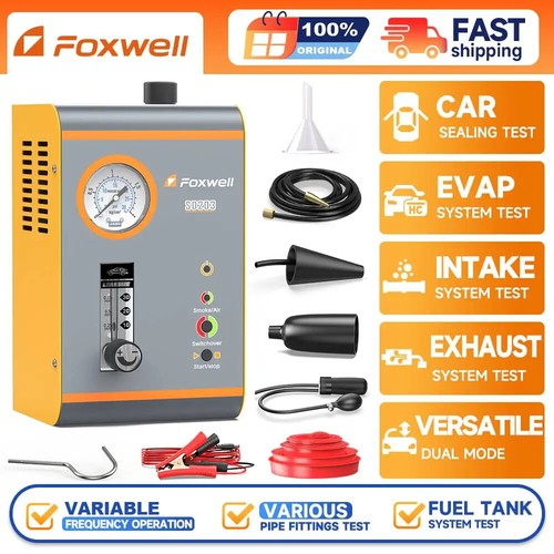 FOXWELL Car Smoke Leak Detector Machine With Air Pump 12V EVAP ...