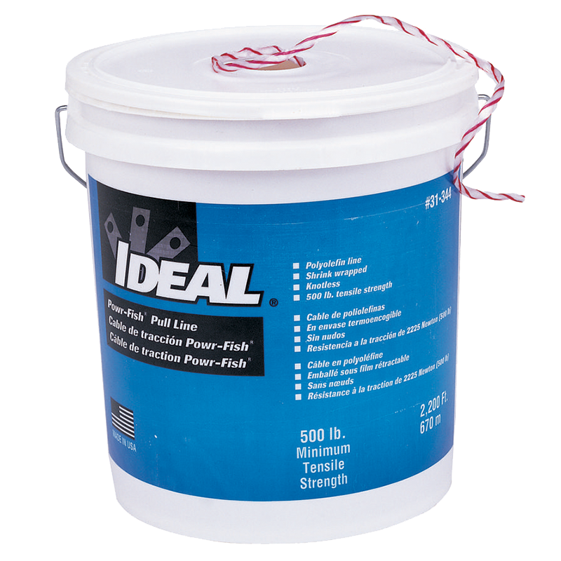 Ideal 31-344 Powr-Fish, Pull Line in a Bucket, 500lb. x 2,200' | eBay