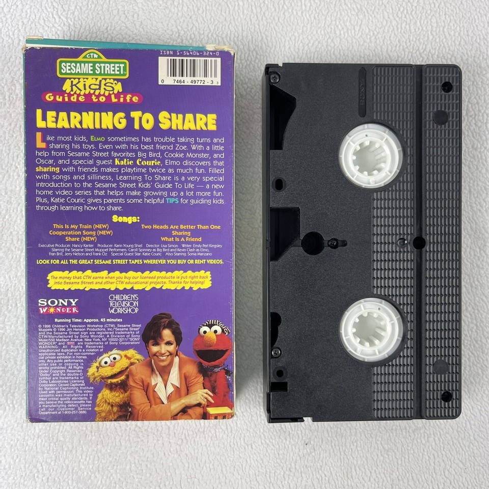 Sesame Street - Kids Guide to Life: Learning to Share (VHS, 1996 ...