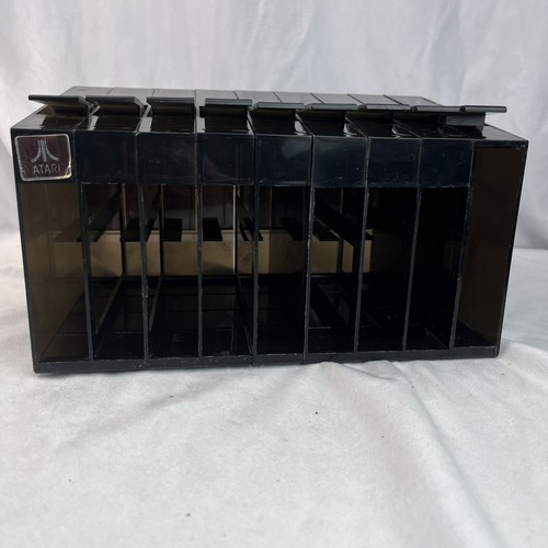 Vtg Atari Nine Slot Game Holder Plastic Acrylic Storage Case | eBay