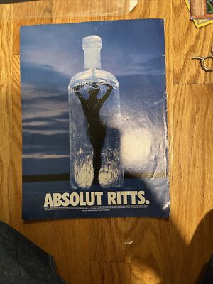 1997 Print Ad Absolut Vodka Ritts Woman Silhouette Sweden pinup lady ...