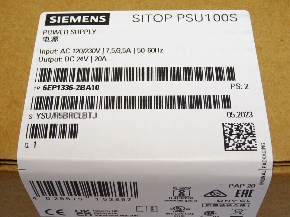 6EP1336-2BA10 1PCS NEW SIEMENS SITOP PSU100S Power Supply 6EP1336-2BA10 ...