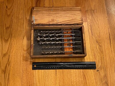 VINTAGE IRWIN AUGER BIT SET - 6 PIECE SET IN BOX STOCK NUMBER BBM | eBay