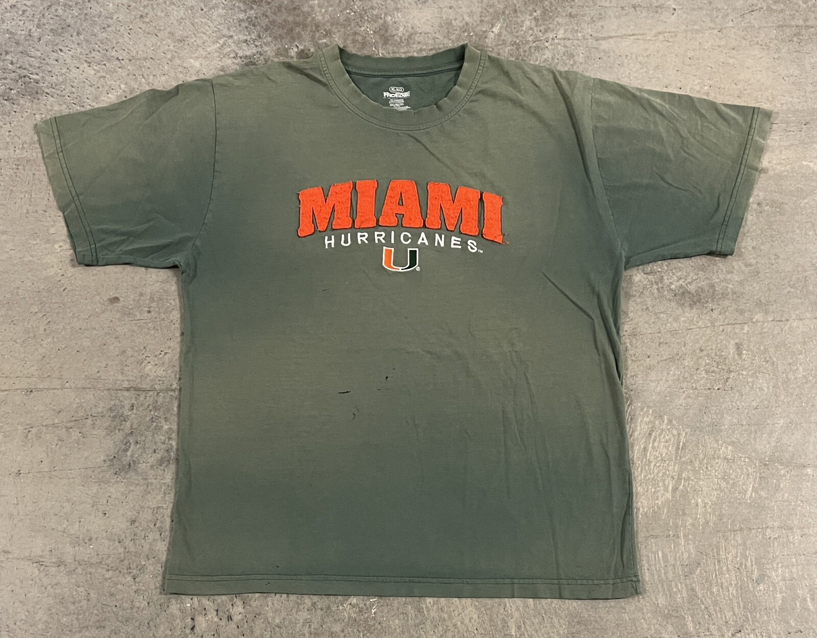 Men’s DISTRESSED Pro Edge by Knights Apparel University of Miami T ...