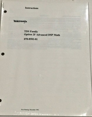 Manuals & Books - Tds Family