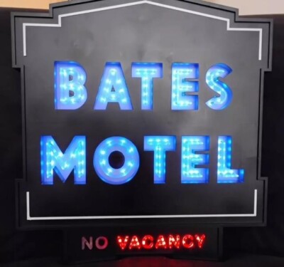 Bates Motel No Vacancy LED Neon Sign Halloween Decor Rare New 2024 | eBay