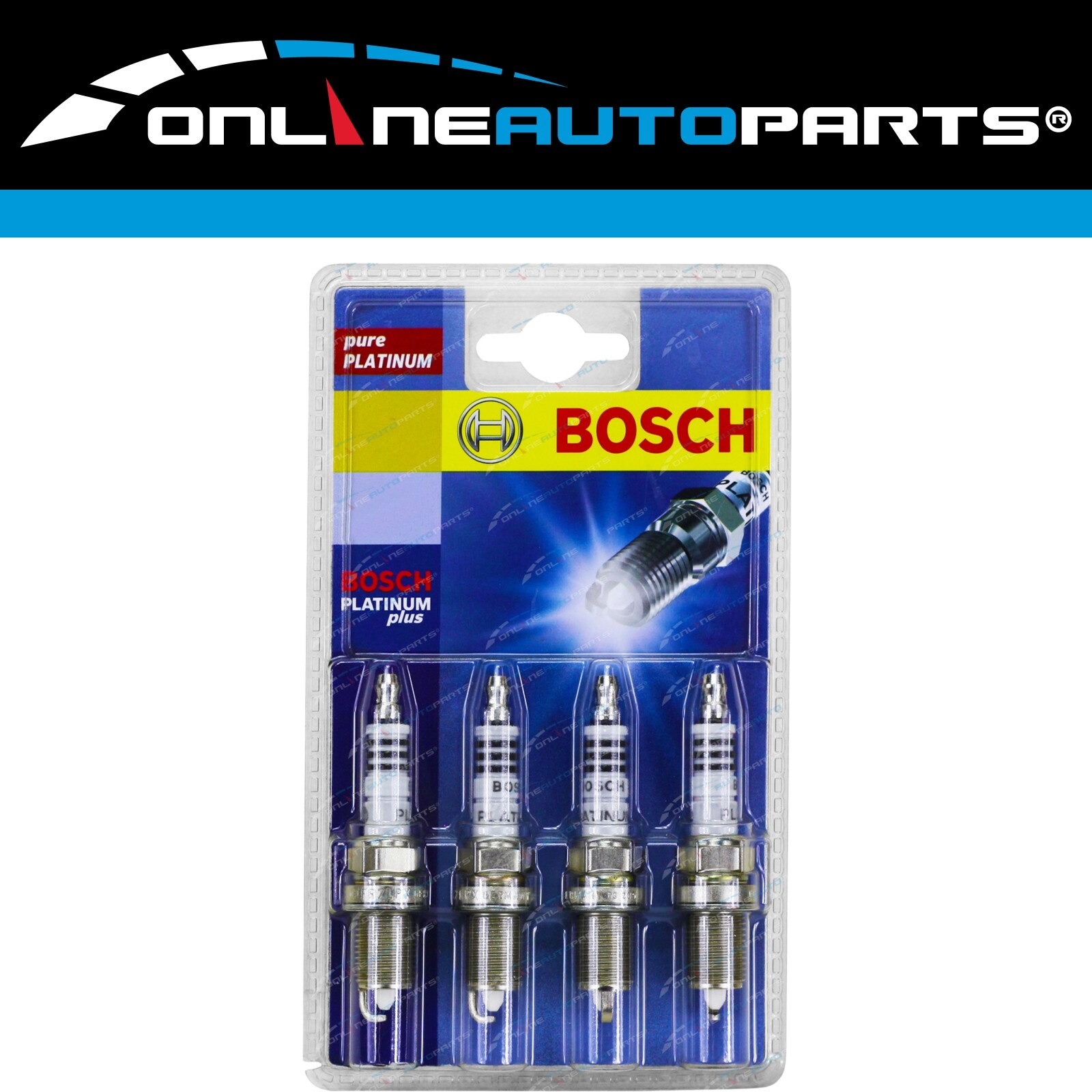Set of 4 Bosch Platinum Spark Plugs for Hyundai Accent LC 4cyl G4ED2 1 ...