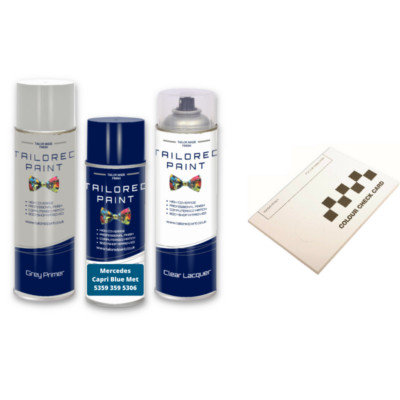 For Mercedes Capri Blue Met 5359 359 5306 Quality Aerosol Spray Paint ...