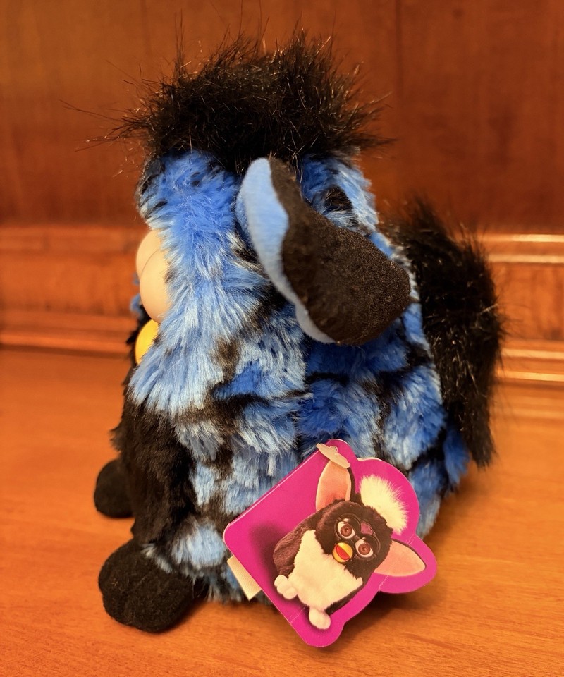 Vintage 1999 Furby Rare Blue Turtle w/Rare Neon Blue Eyes Orig Tag ...