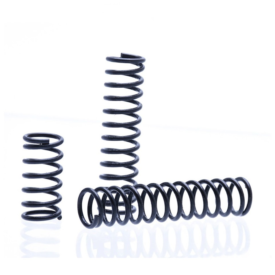 65Mn Spring Steel Compression Springs 1.2mm Wire Diameter Black High ...