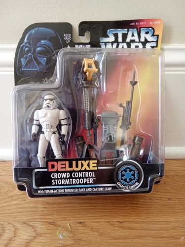 Crowd Control Stormtrooper - Star Wars Deluxe Action Figure (1996; New ...