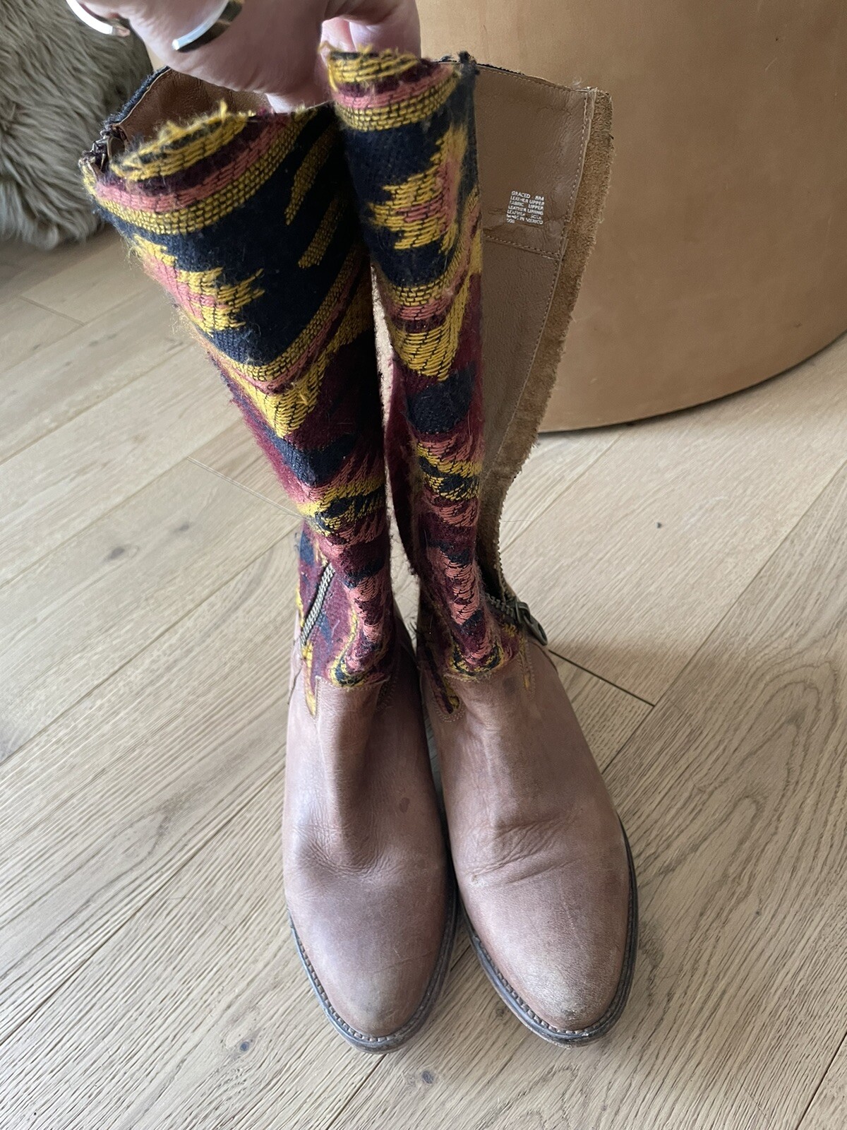 Steve Madden Aztec Indian Pendleton Pattern Leather W… - Gem