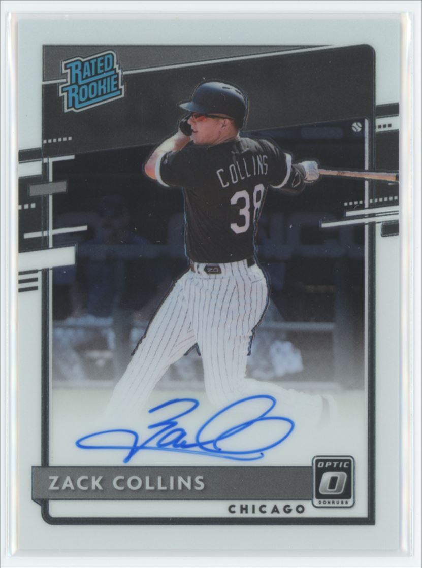 2020 Donruss Optic Rated Rookies Signatures Zack Collins RC Auto ...