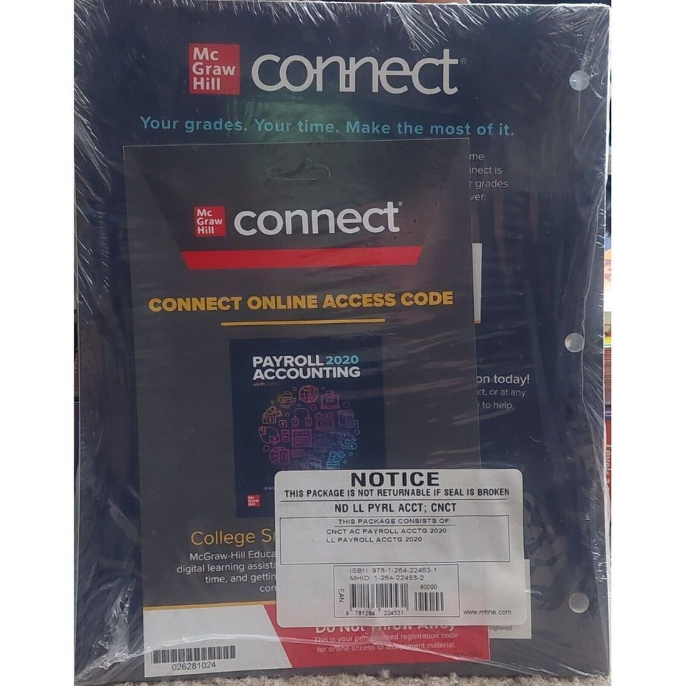 Payroll Accounting 2020 McGraw Hill Connect Loose Leaf Book & Access ...