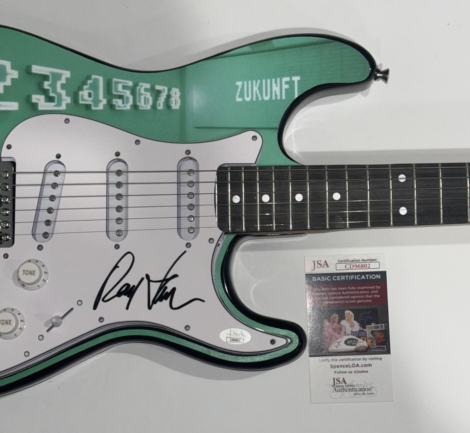 RALF HUTTER SIGNED CUSTOM KRAFTWERK ELECTRIC GUITAR LEGEND JSA COA | eBay