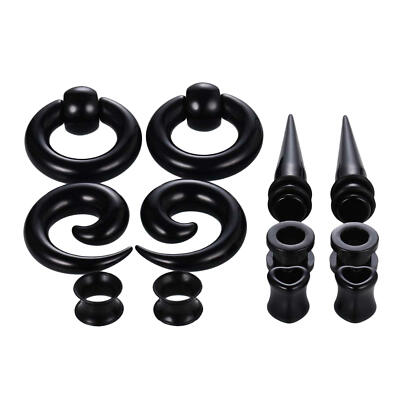 12pcs / set ear expansion kit gauges 6/8 / 10mm acrylic cone and plug ...