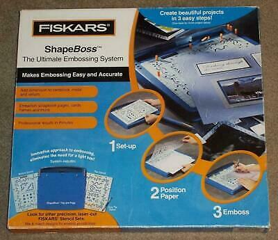 Fiskars ShapeBoss Ultimate Embossing System Plus 4 Stencils Set for ...
