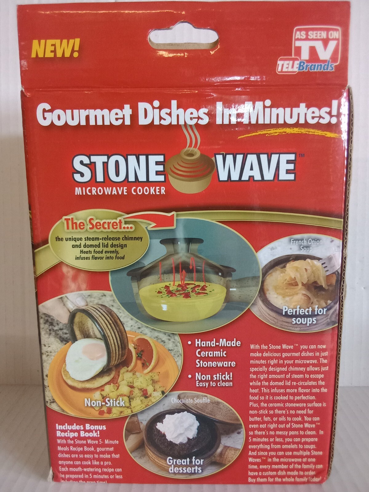 TeleBrands 7370 Stone Wave Microwave Cooker as seen on TV - Brand new ...