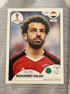 Mohamed Mo Salah PANINI Sticker Egypt FIFA World Cup Russia 2018 #90 ...