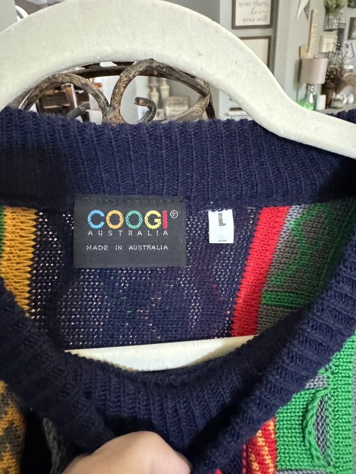 Vintage COOGI Knitted Jumper 3D Abstract 90’s Sweater… - Gem