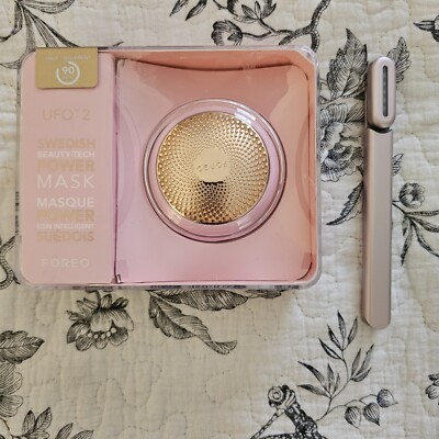 FOREO UFO 2 Pearl Pink + Solawave Rose Gold Red Light Therapy Advanced ...
