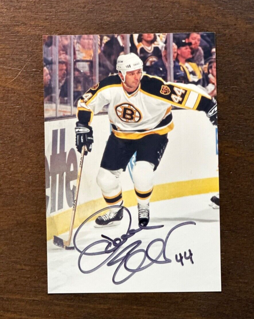 DAVE ELLETT AUTOGRAPH NHL HOCKEY BOSTON BRUINS 4x6 photo | eBay
