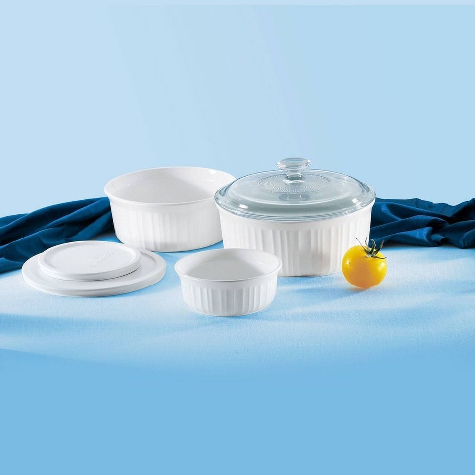 CorningWare 6pc Bakeware Set White | eBay