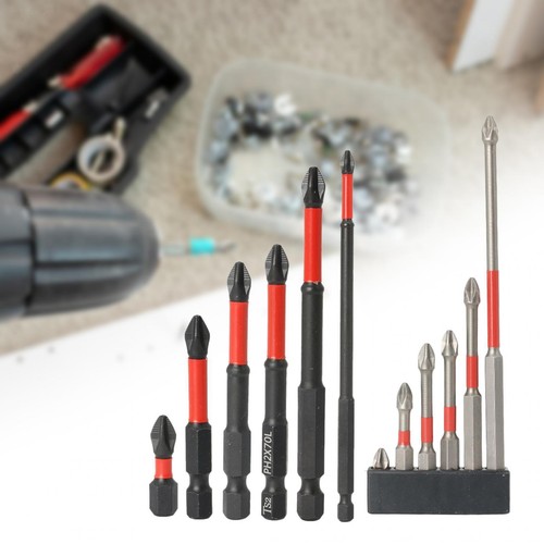 6 Pieces Screw Extractor Impact Drill Bit Impact Cross Bits | eBay