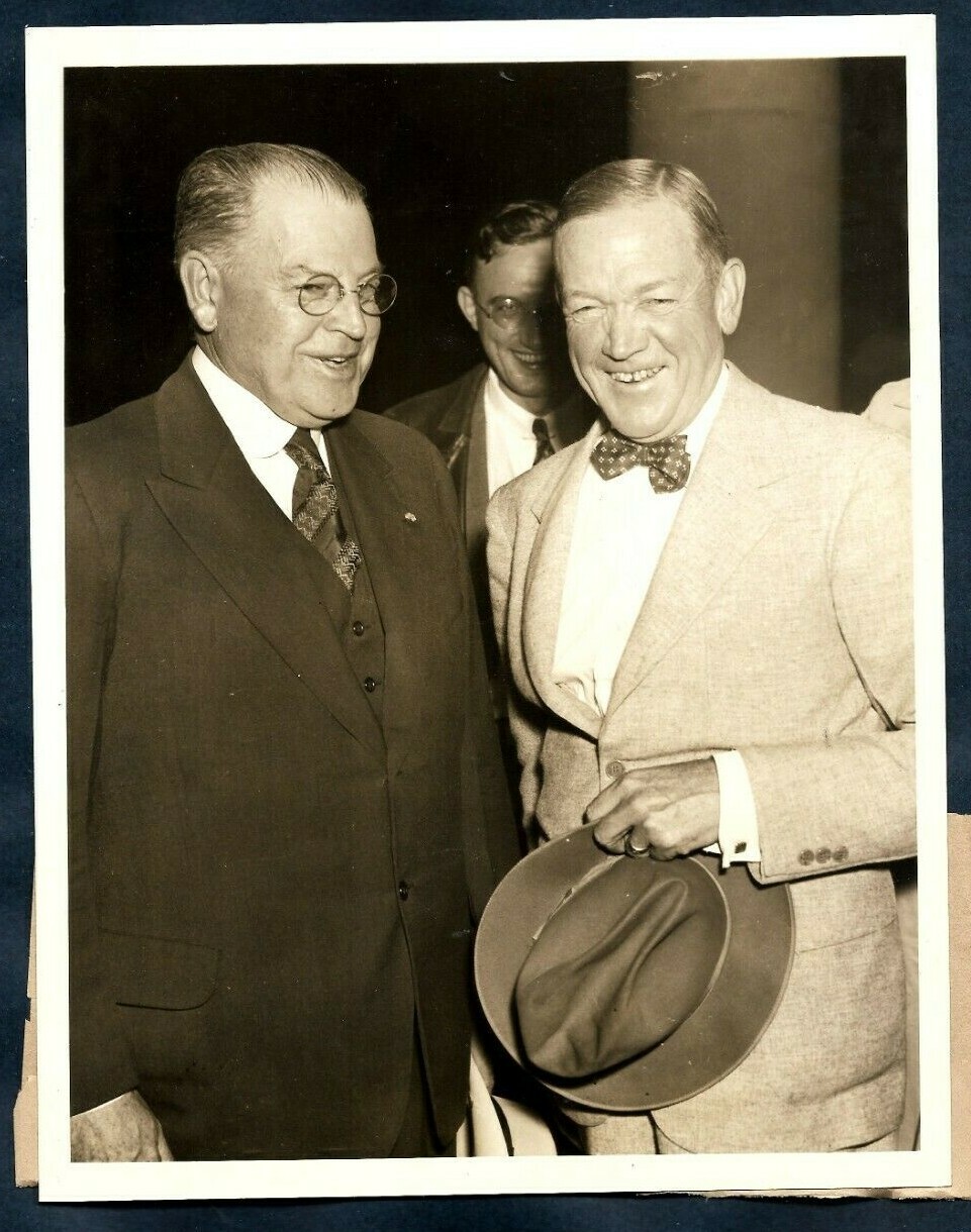 SENATORS WARREN R AUSTIN & CHARLES L MCNARY WHITE CONFERENCE 1939 Photo ...