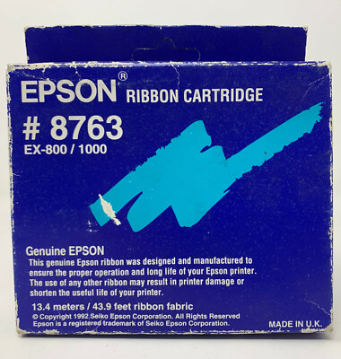 Epson C13S015054 8763 Original Ribbon for Epson EX-800 / EX-1000 | eBay