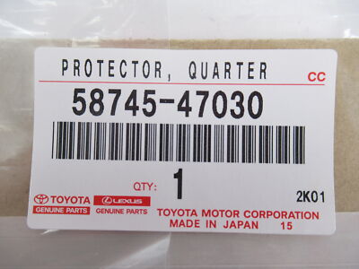 Genuine OEM Toyota 58745-47030 RH Rear Quarter Protector Film 2016-2021 ...