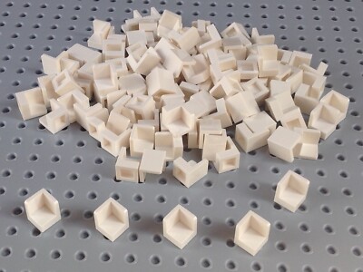 Lego White 1x1x1 Tile Corner Panel Brick Rounded Corner (6231) x10 NEW ...