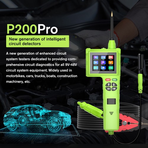 TopDiag P200 Pro 9-48V Car Electric Circuit Tester Power Probe PWM ...