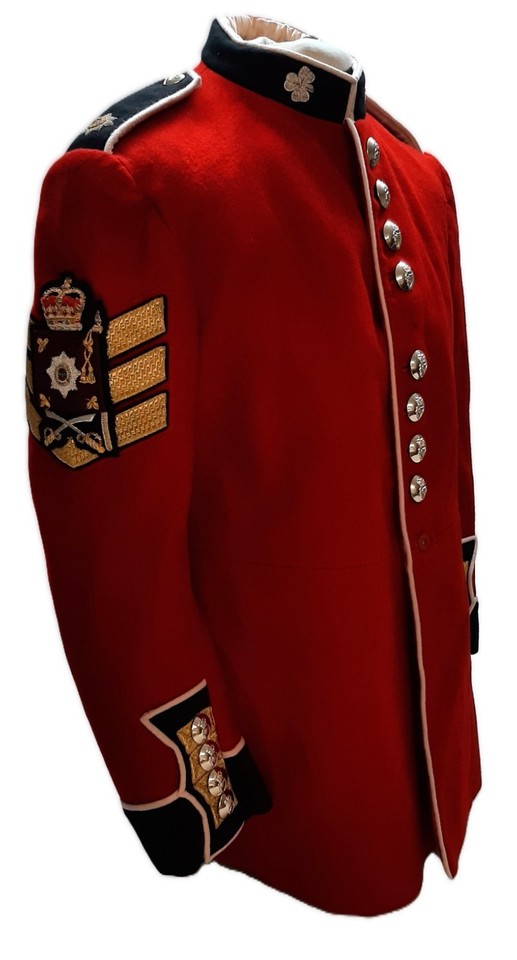 Irish Guards Tunic British Army Colour Sergeant Rank Royal Footguards ...