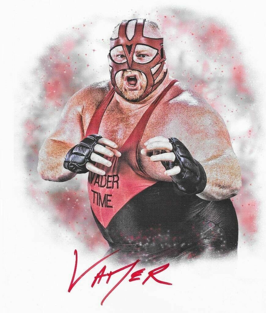 Vader WWE WWF Wrestler Autographed 8 x 10 Glossy Photo Reproduction | eBay