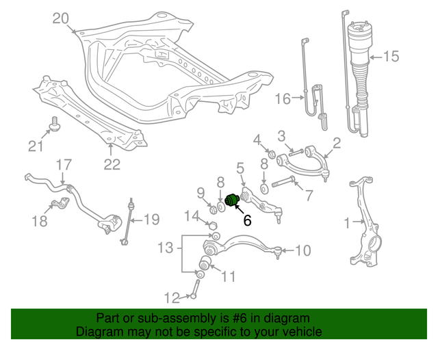 Mercedes-Benz 2213330714 Genuine OEM Lower CNTRL Arm Bushing for sale ...