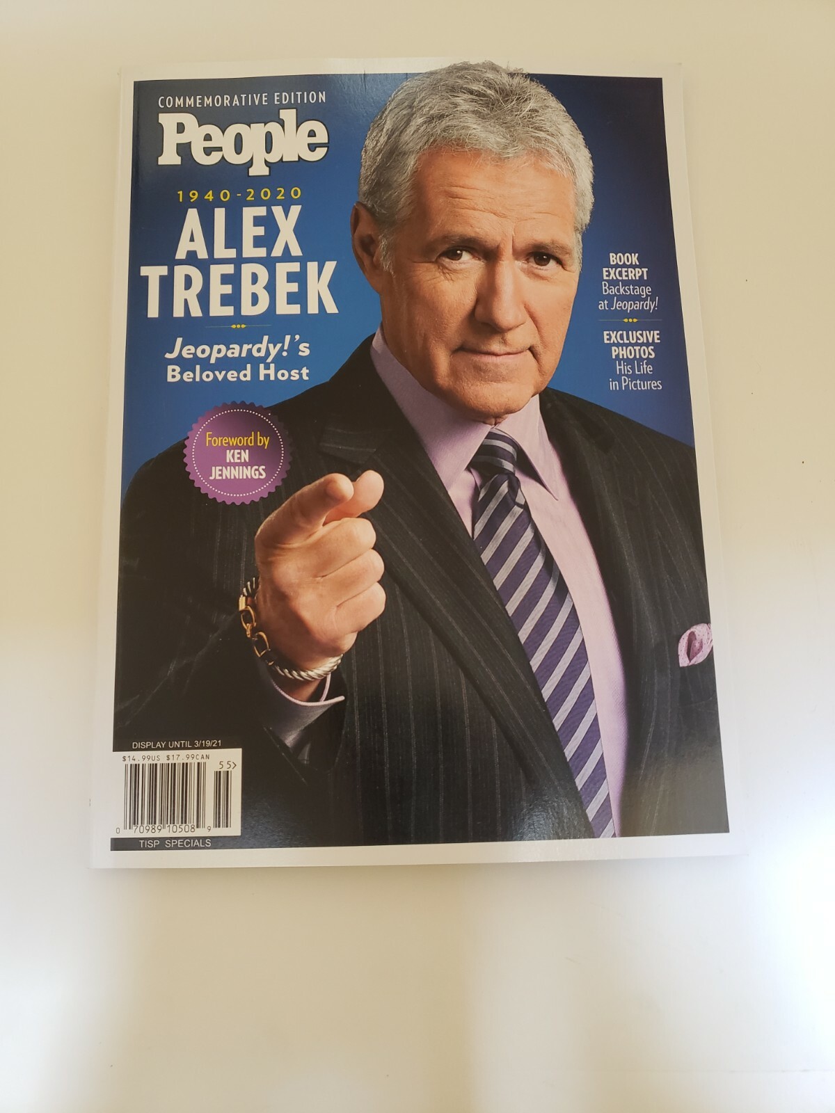People Commemorative Edition Magazine March, 2021, Alex Trebek, Ken ...
