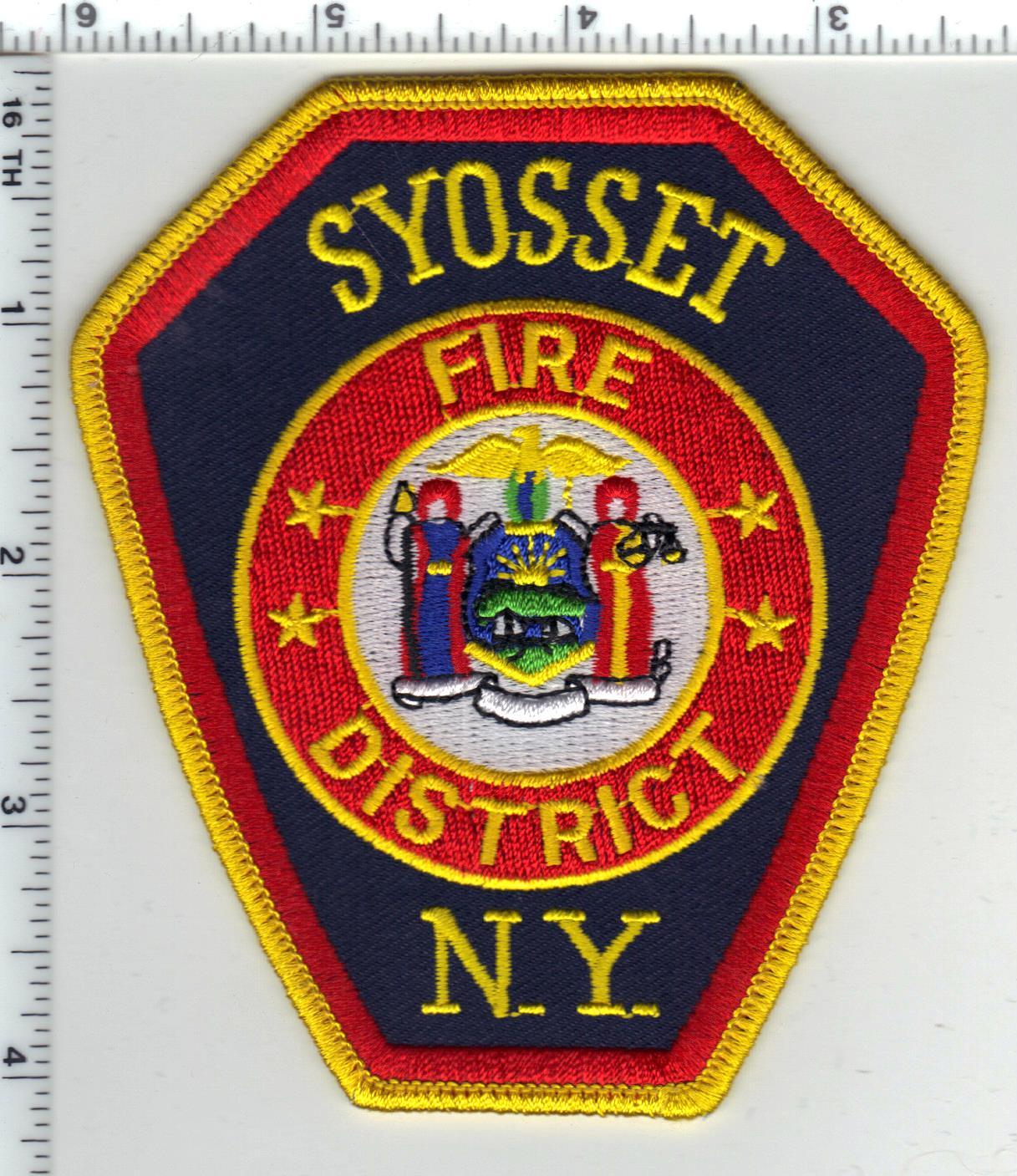 Syosset Fire District (New York) Shoulder Patch from the 1980's | eBay