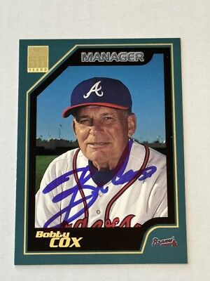 Bobby Cox 2001 Topps Authentic Signed Autograph Auto Card Atlanta ...