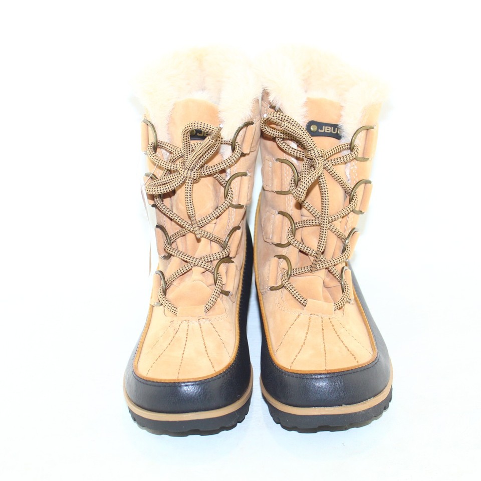 JBU by JAMBU womens winter ankle boots lace up size 8M faux fur lined ...