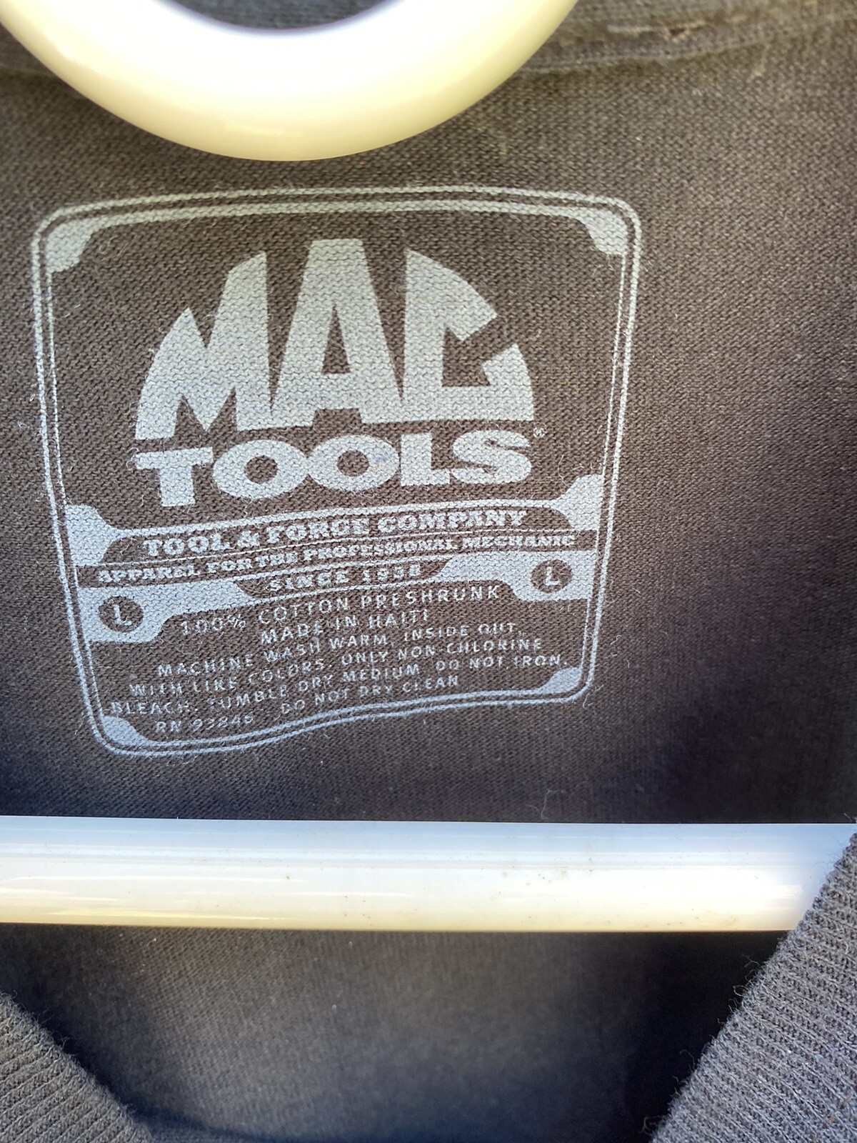 Mac Tools T-shirt Black Nashville Large - Gem