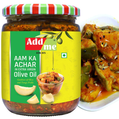 Add me Mango Pickle Aam Ka Achar Olive Oil 500gm | eBay